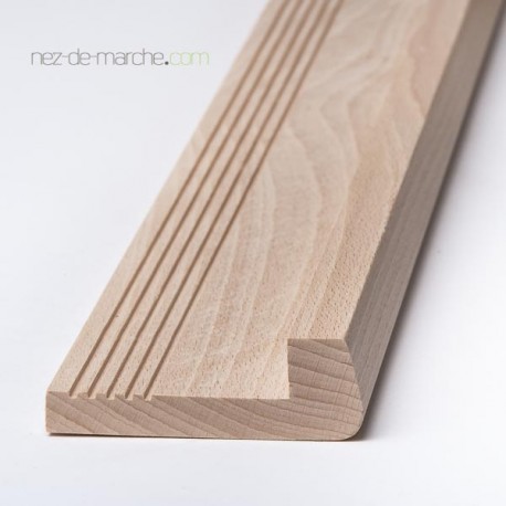 nez de marche pour finition d'escalier en hêtre massif